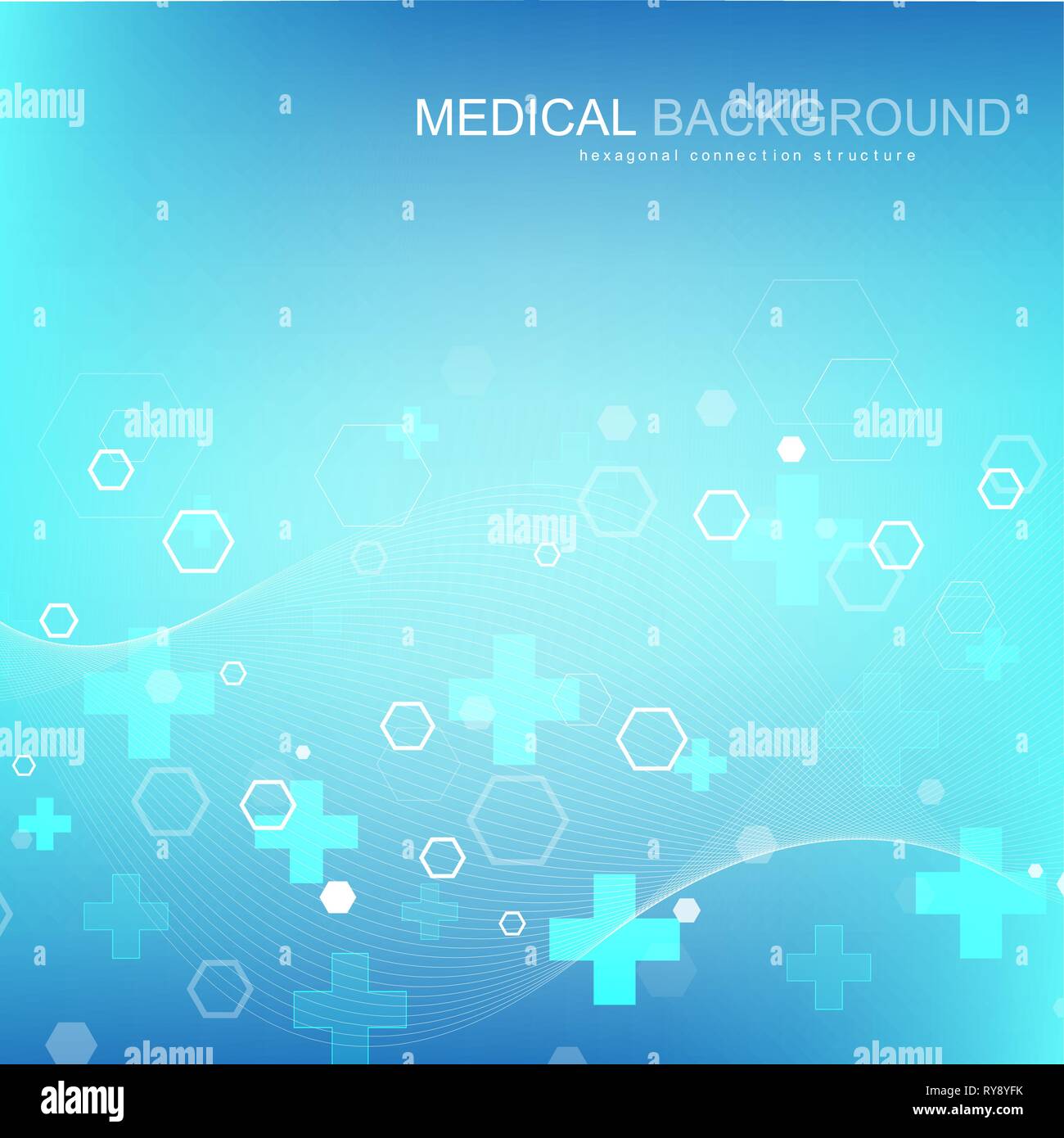 Abstract medical background DNA research, molecule, genetics, genome ...