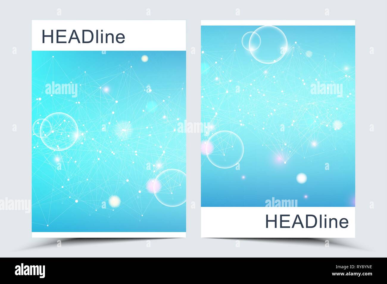 Modern vector templates for brochure, cover, banner, flyer, annual ...