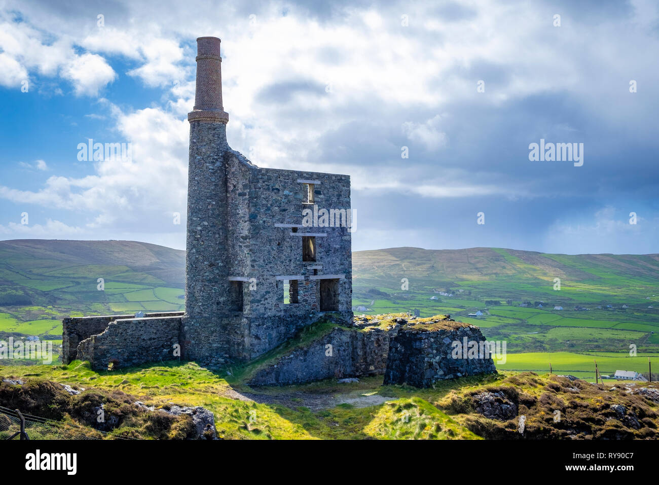 Old Copper Mine Allihies Stock Photo - Alamy