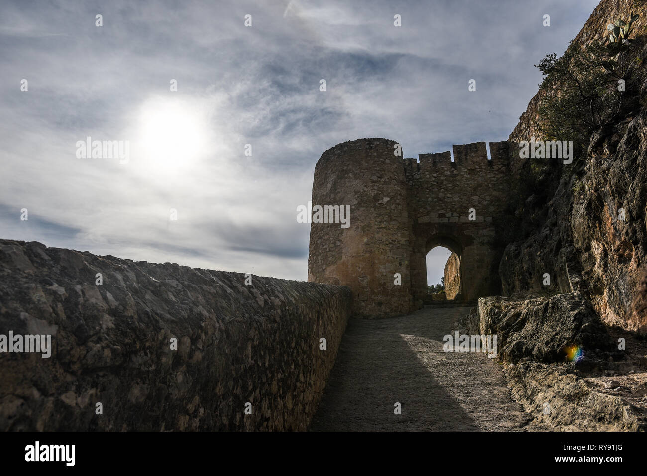 Castle of the village of Chulilla in Valencia, Spain Stock Photo - Alamy