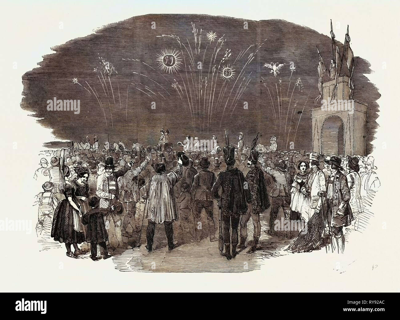 Return of the Emperor of Austria to Vienna, 1852 Stock Photo - Alamy