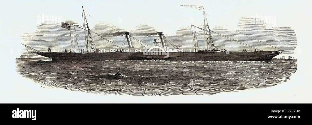 The 'Wave Queen' Steamer, 1852 Stock Photo - Alamy