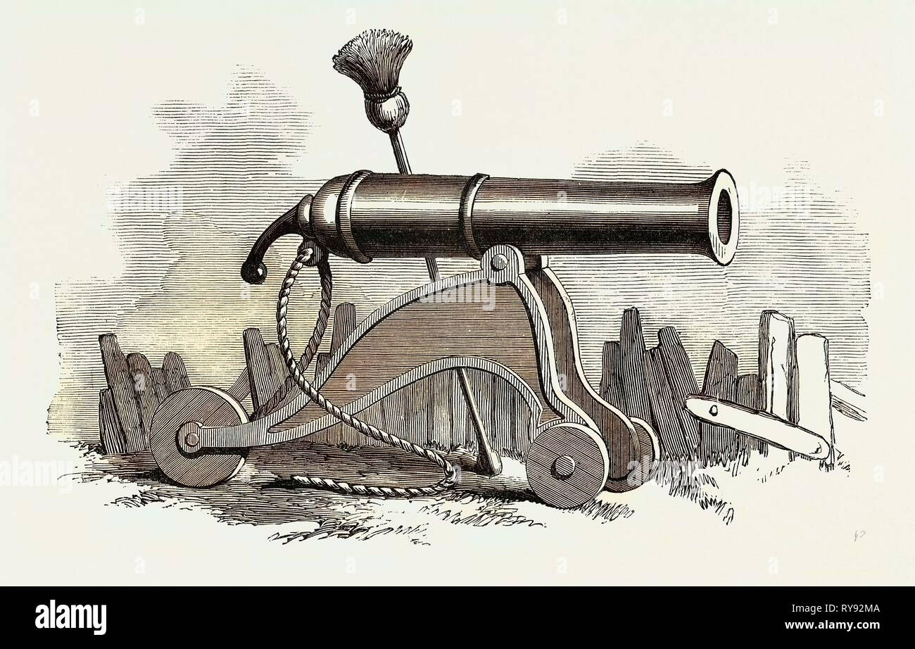 Burmese Gun, Captured at Rangoon, 1852 Stock Photo - Alamy