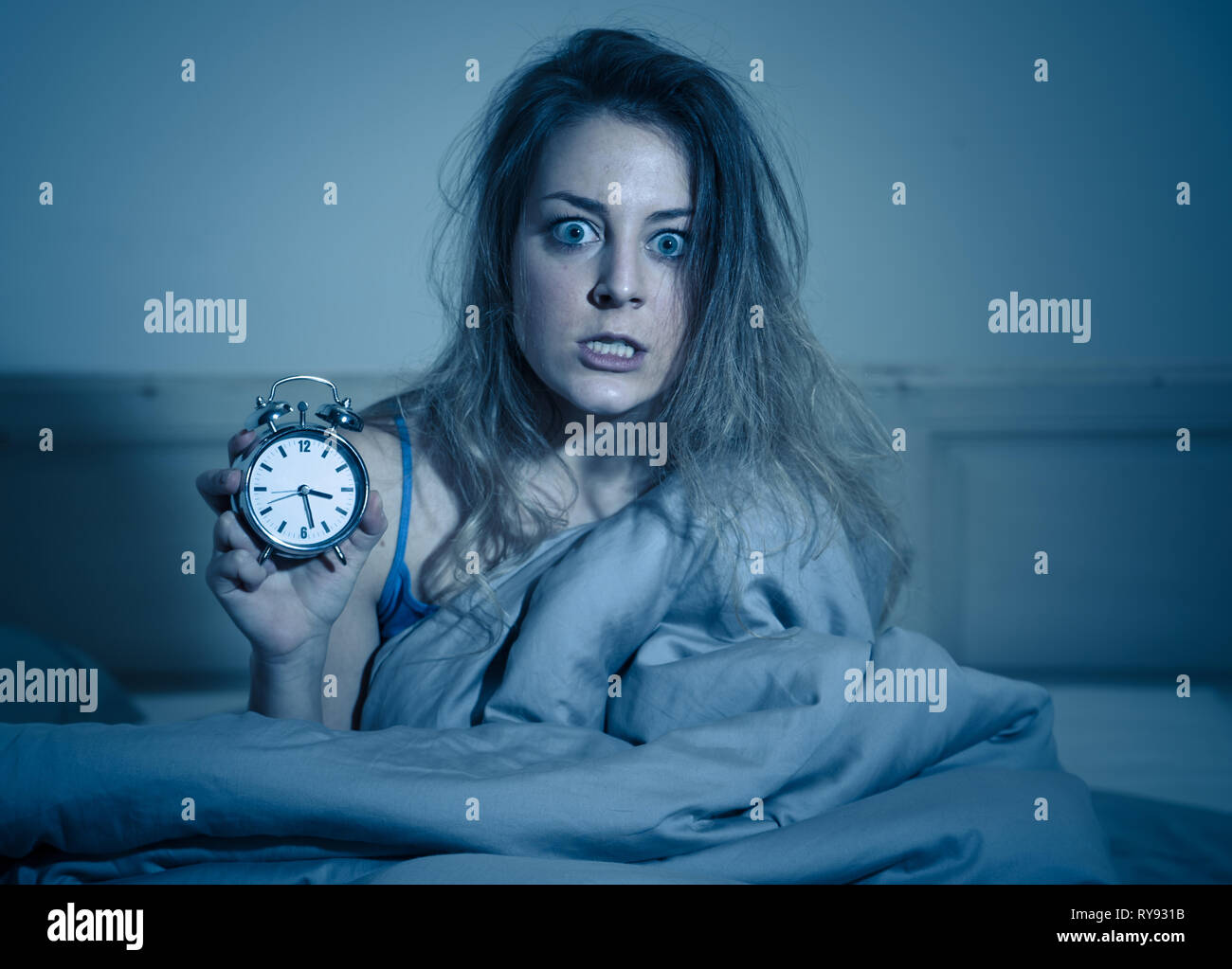 Trouble sleeping woman hi-res stock photography and images - Alamy