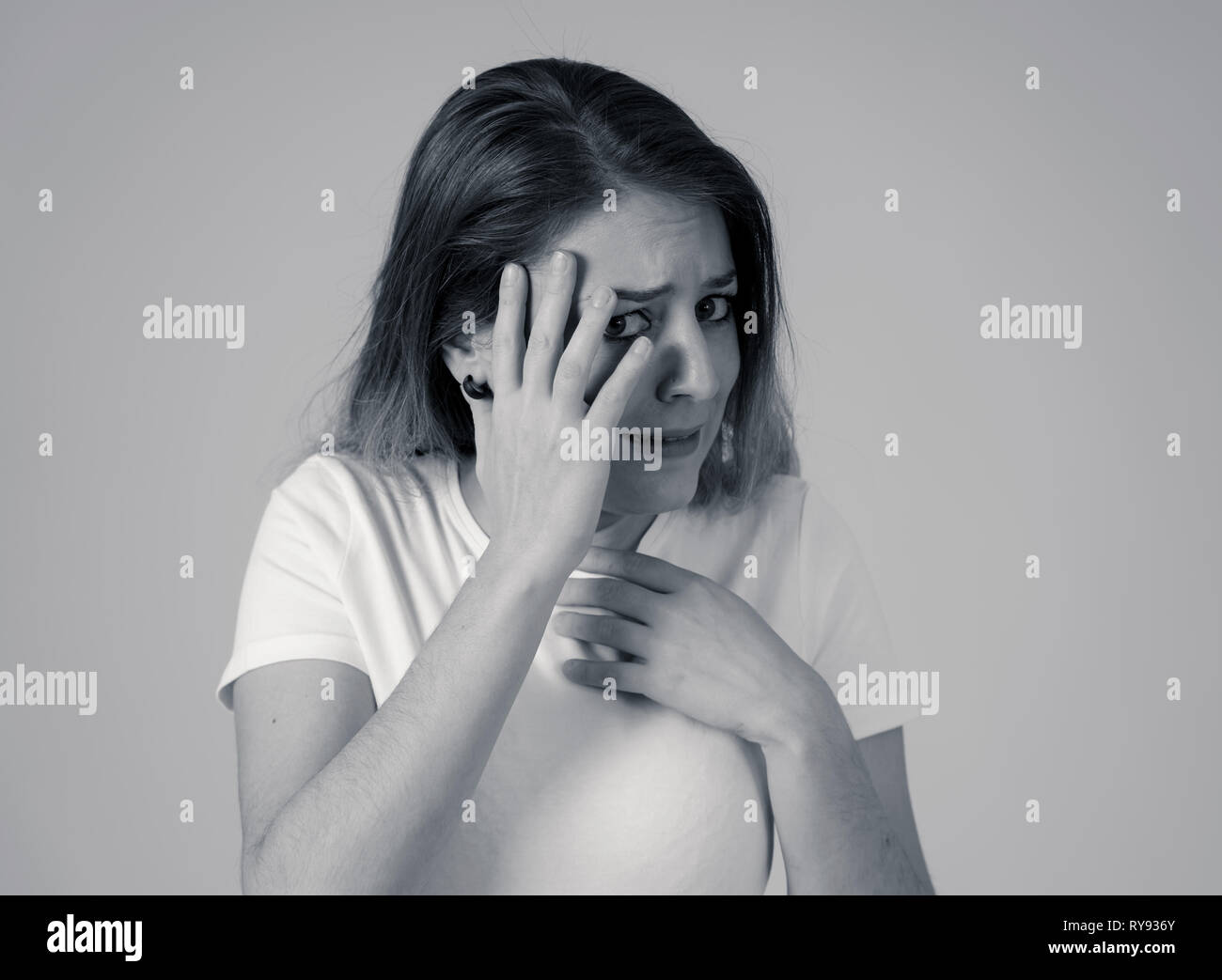 Terrified eyes hi-res stock photography and images - Alamy