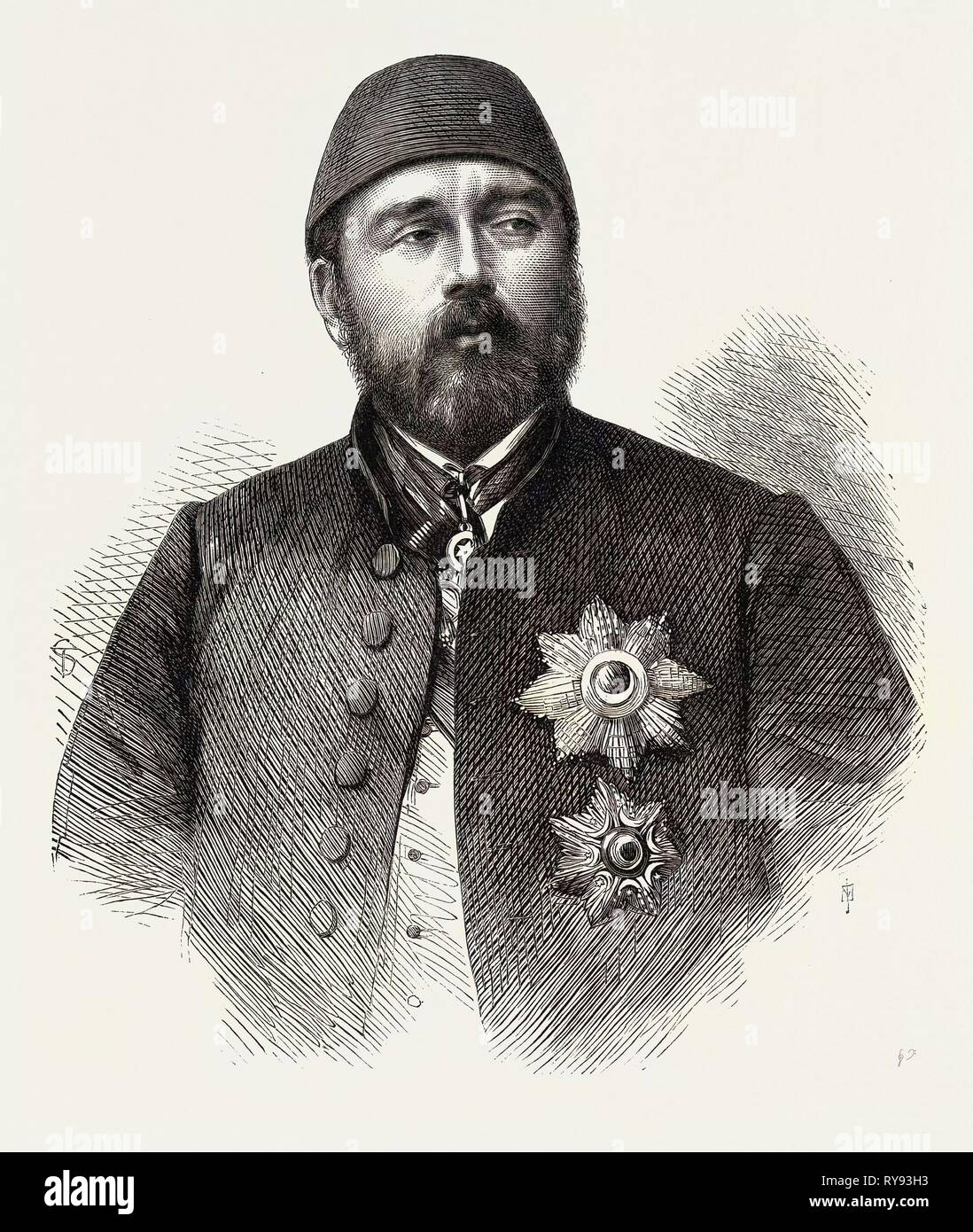 Ismail Pacha G.C.B. Viceroy of Egypt 1867 Stock Photo - Alamy
