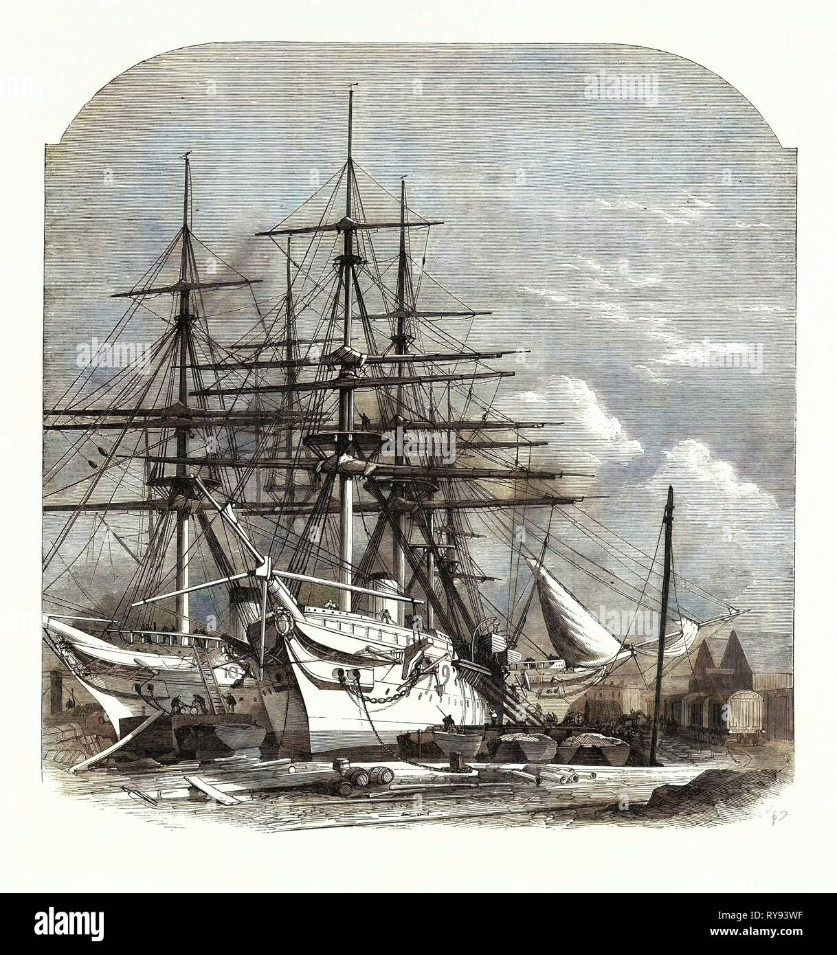 Hospital Ships for the Abyssinian Expedition Fitting Out in the ...