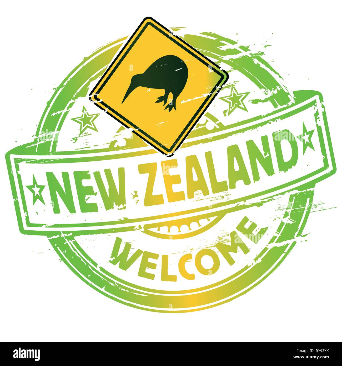 Rubber stamp with welcome in New Zealand Stock Vector Image & Art - Alamy