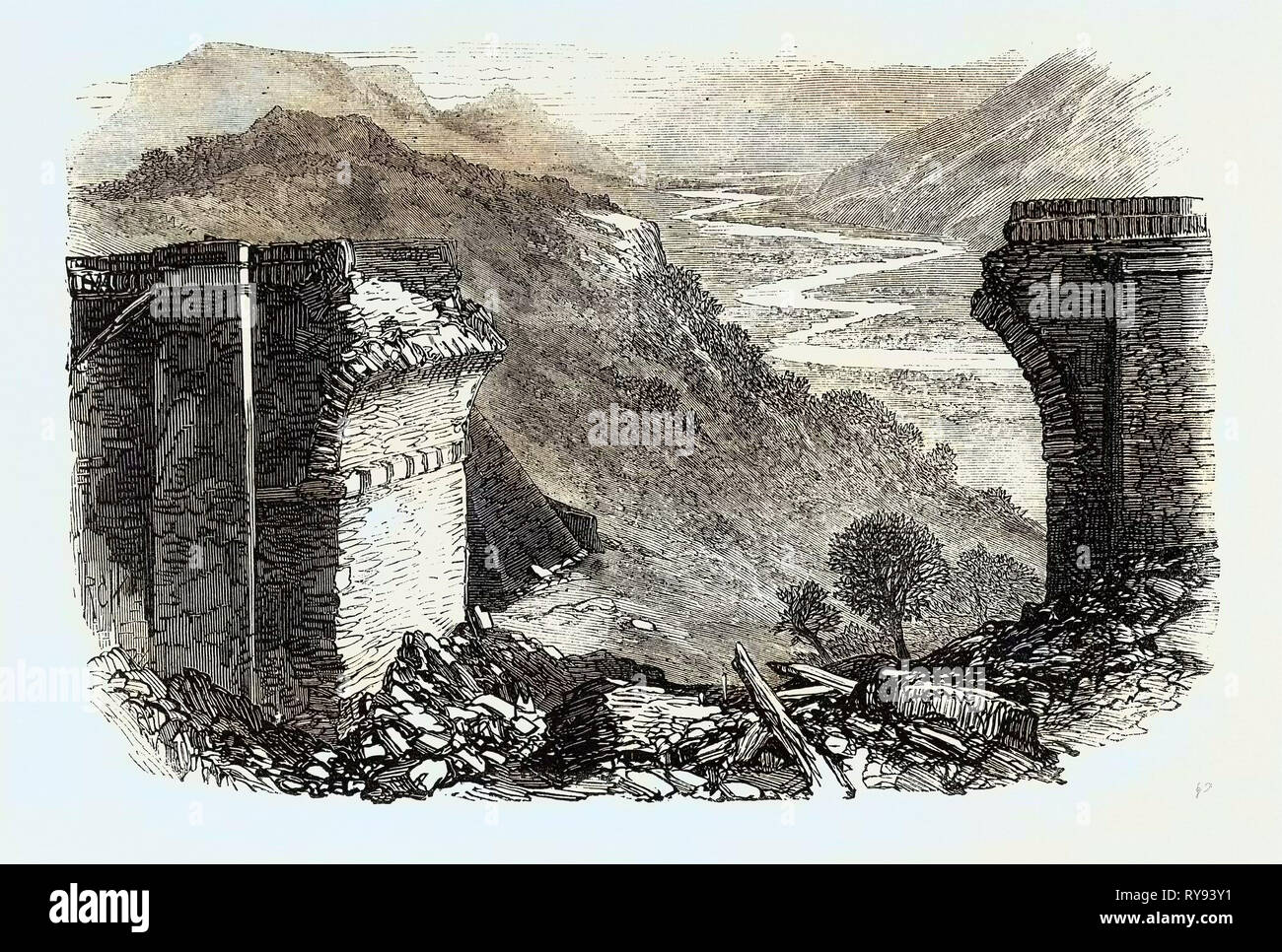 Fall of a Viaduct on the Great Indian Peninsular Railway: Broken ...