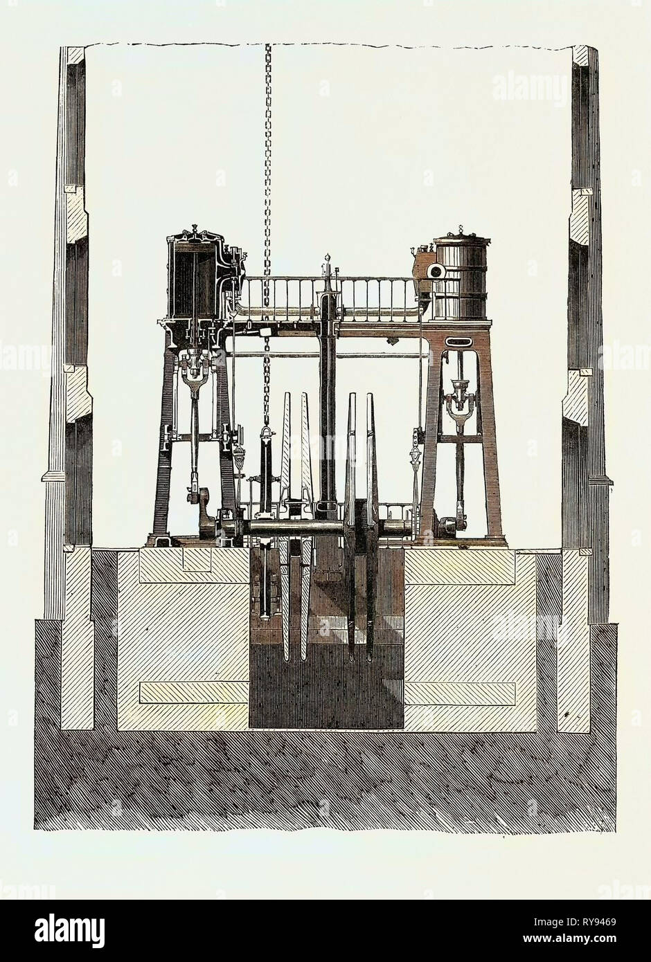The Paris International Exhibition: Colliery Winding-Engine France 1867 ...