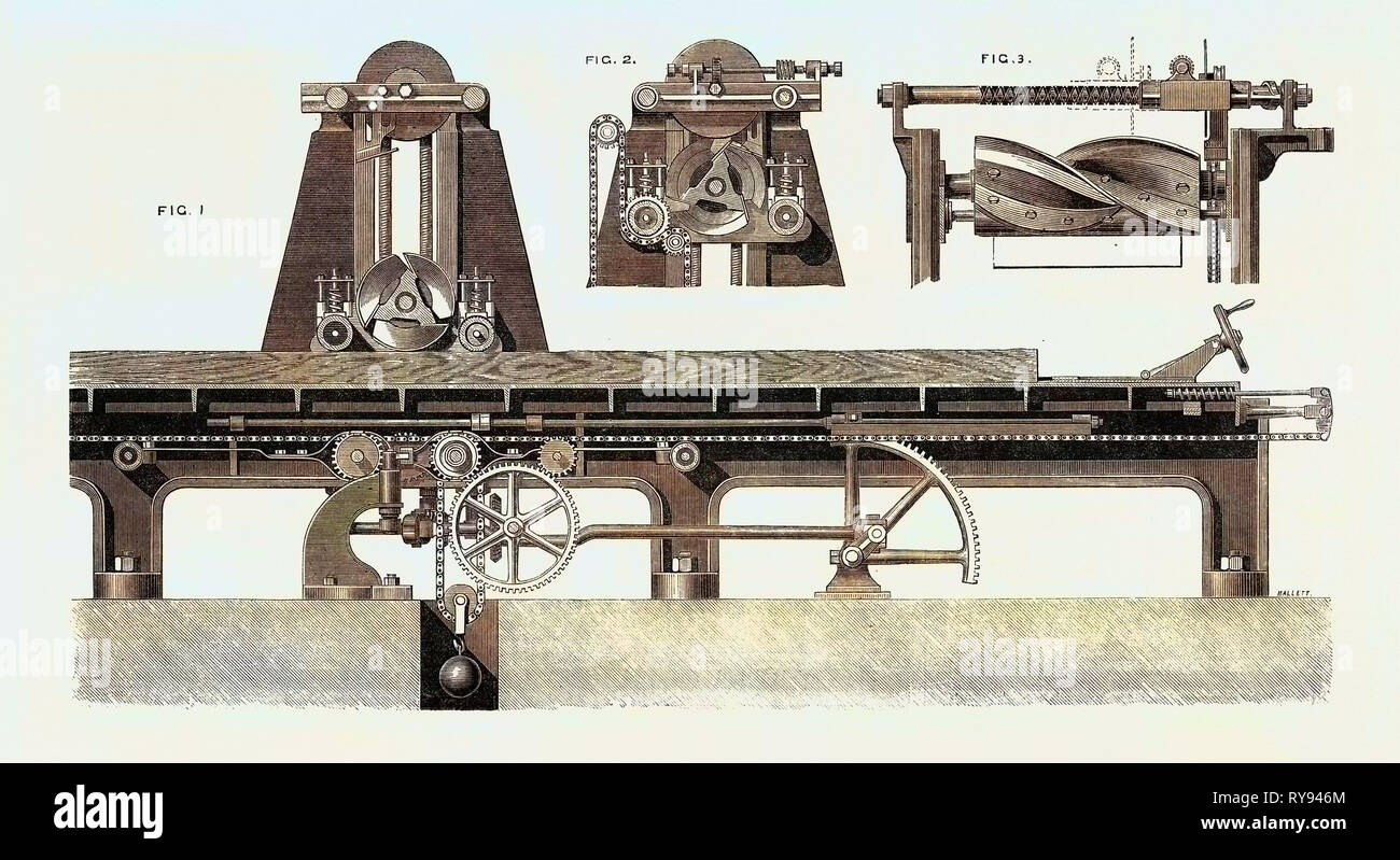 The Paris International Exhibition: Planing Machine France 1867 Stock ...