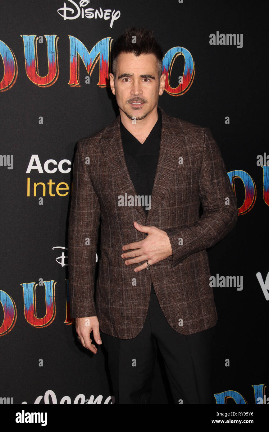 Colin Farrell 03/11/2019 The World Premiere of "Dumbo" held at El ...
