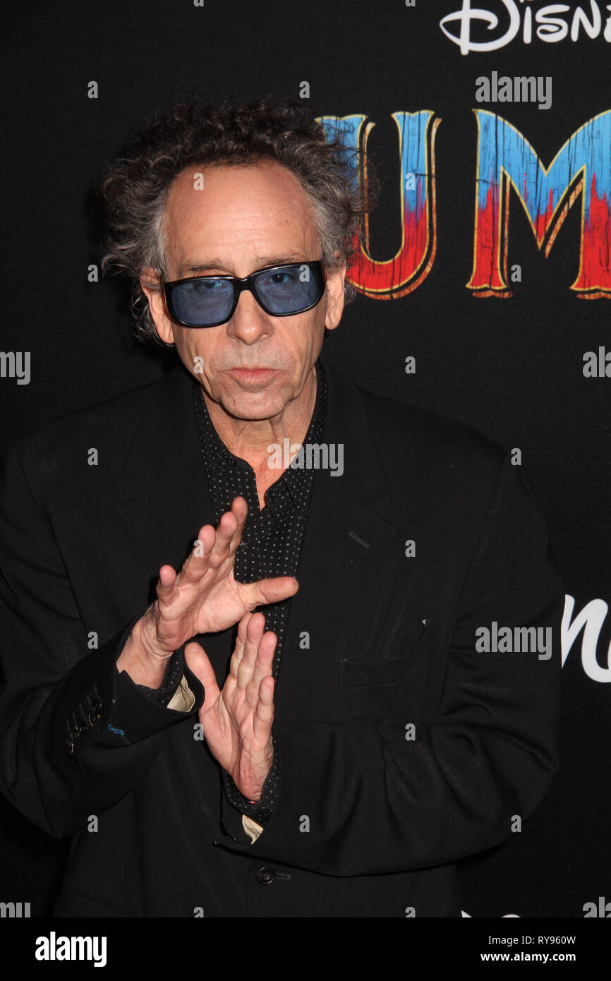 Tim Burton 03/11/2019 The World Premiere of "Dumbo" held at El Capitan ...