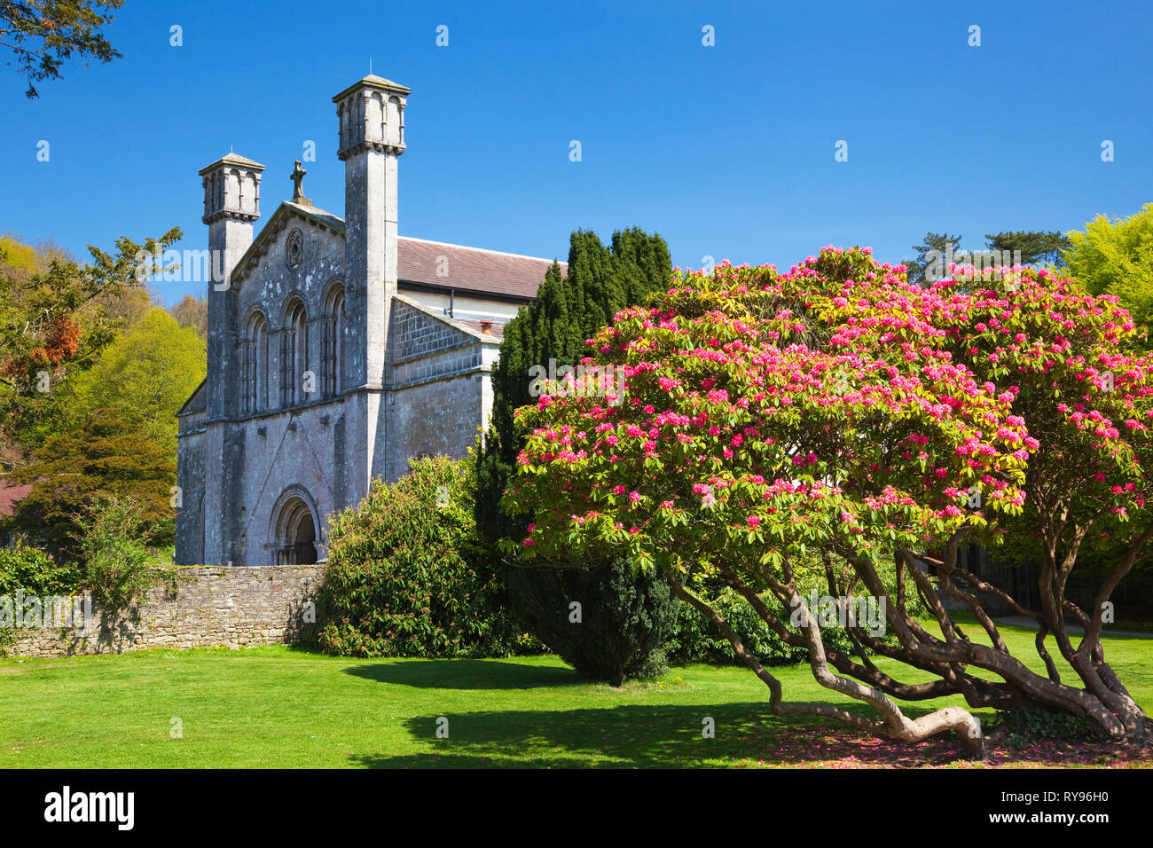 Margam Abbey, Church, Margam Park, Port Talbot, Wales, UK Stock Photo ...