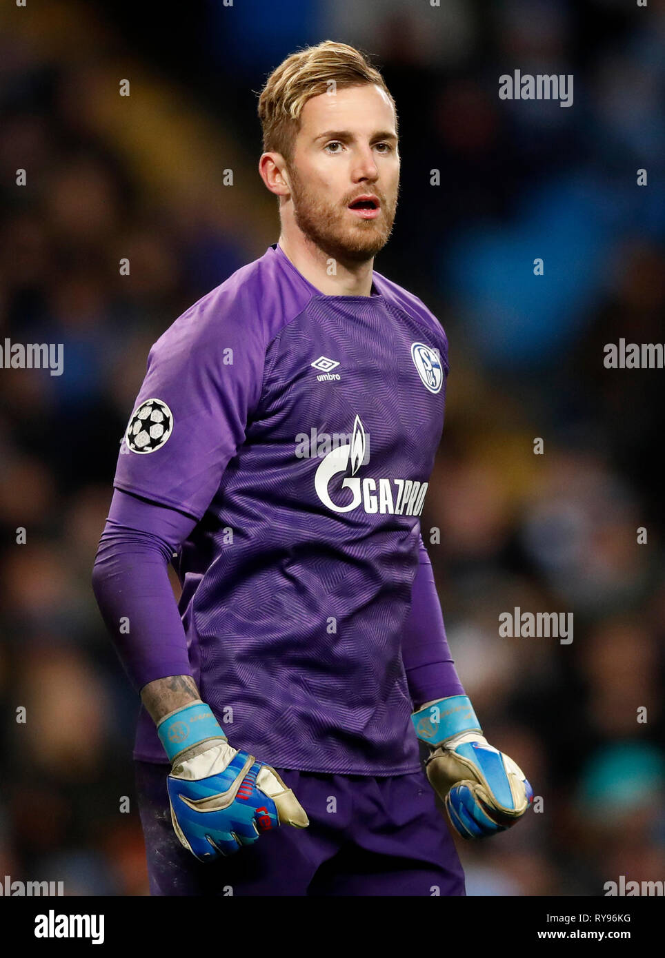 Schalke goalkeeper Ralf Fahrmann during the UEFA Champions League round ...