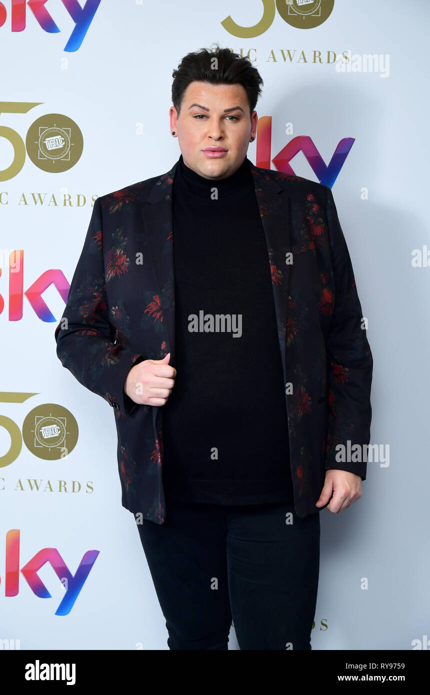 David Potts attending the TRIC Awards 2019 50th Birthday Celebration ...