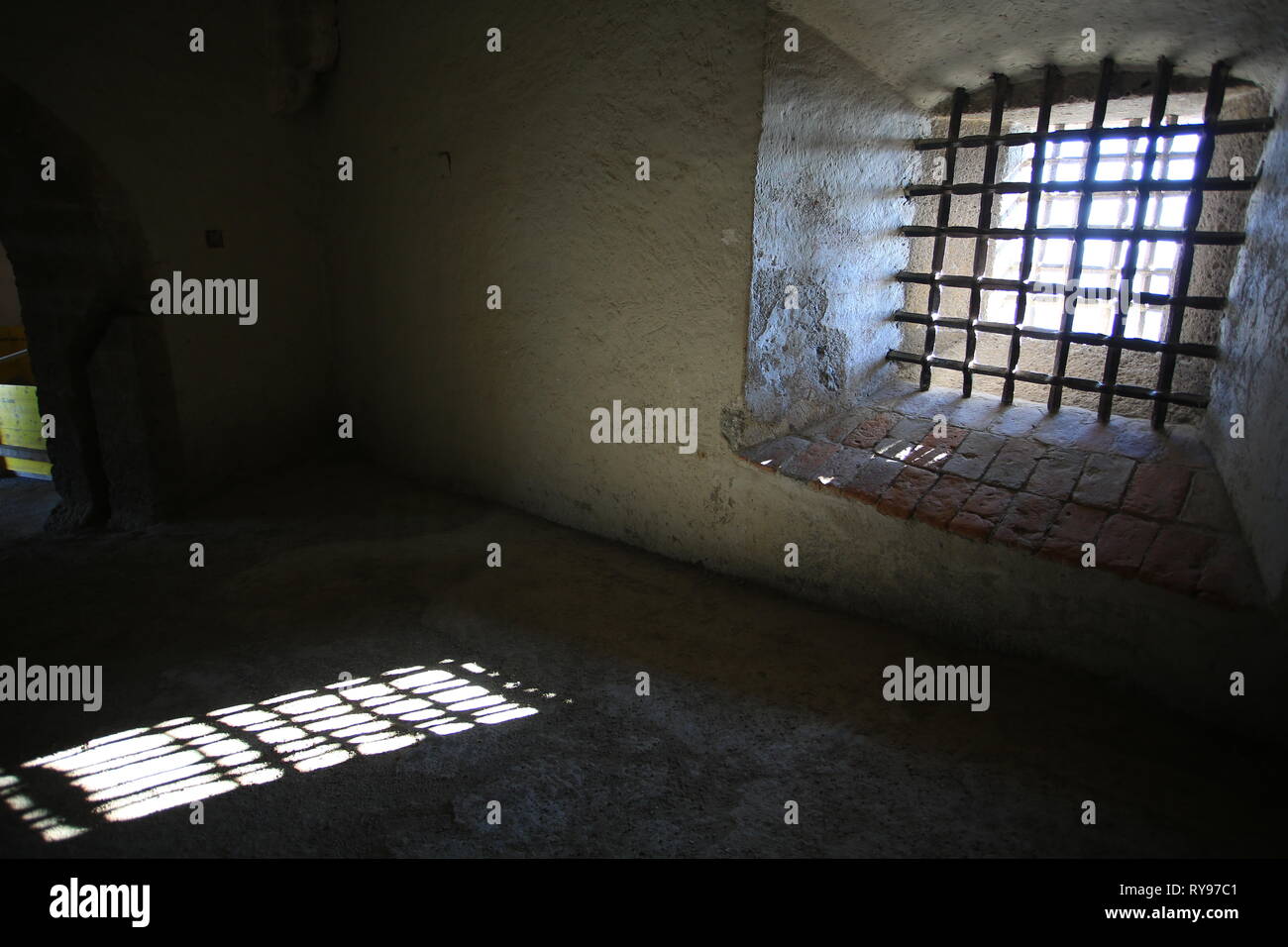 Interior prison railing hi-res stock photography and images - Alamy