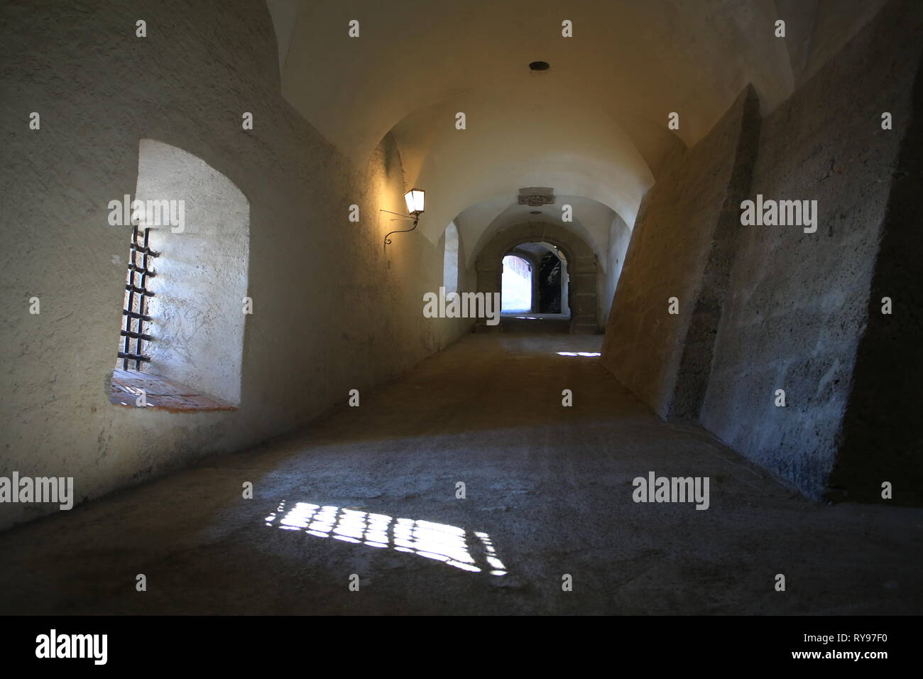 Interior prison railing hi-res stock photography and images - Alamy