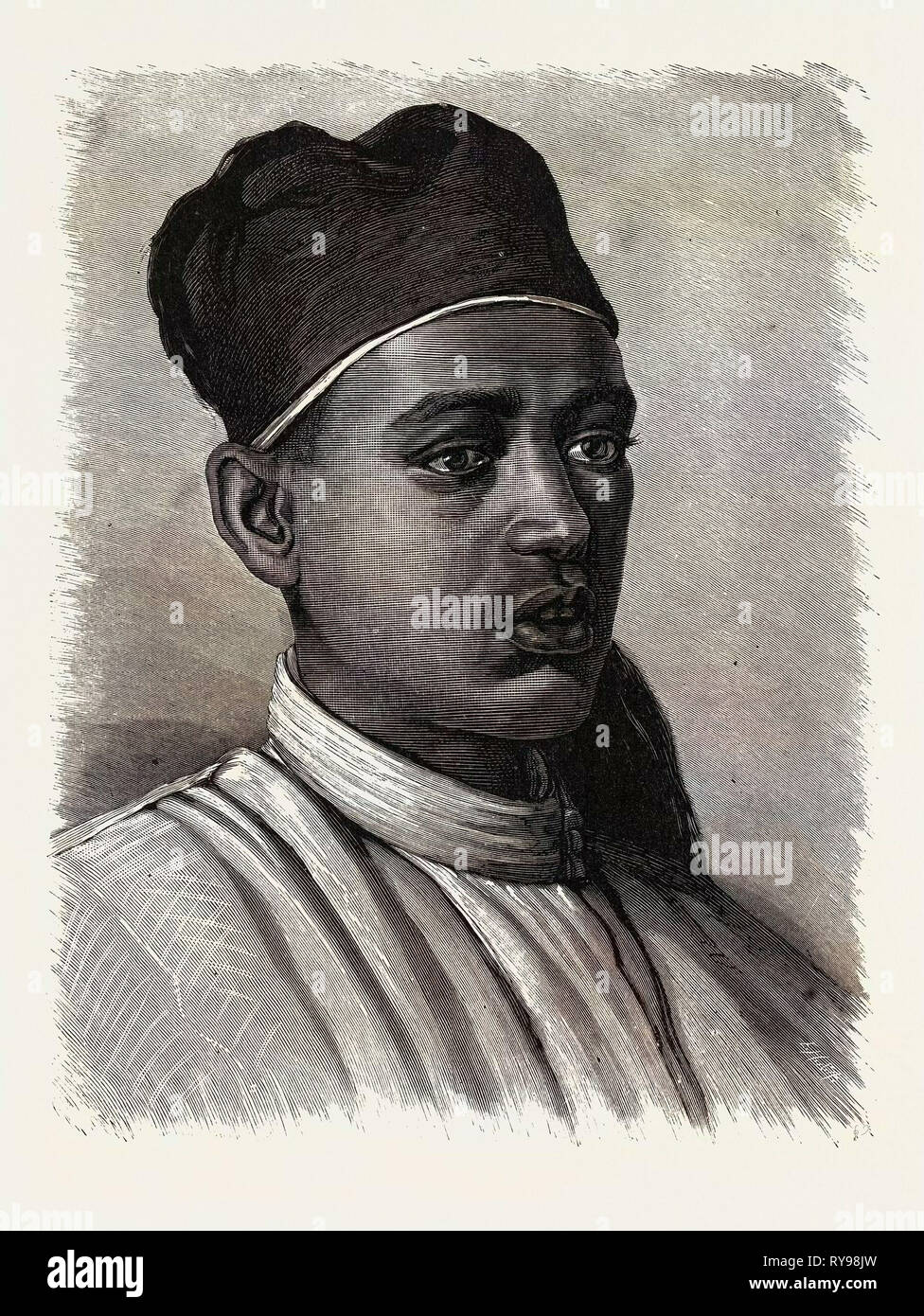 HASHIM, A NATIVE OF ASSOUAN. Egypt, engraving 1879 Stock Photo - Alamy