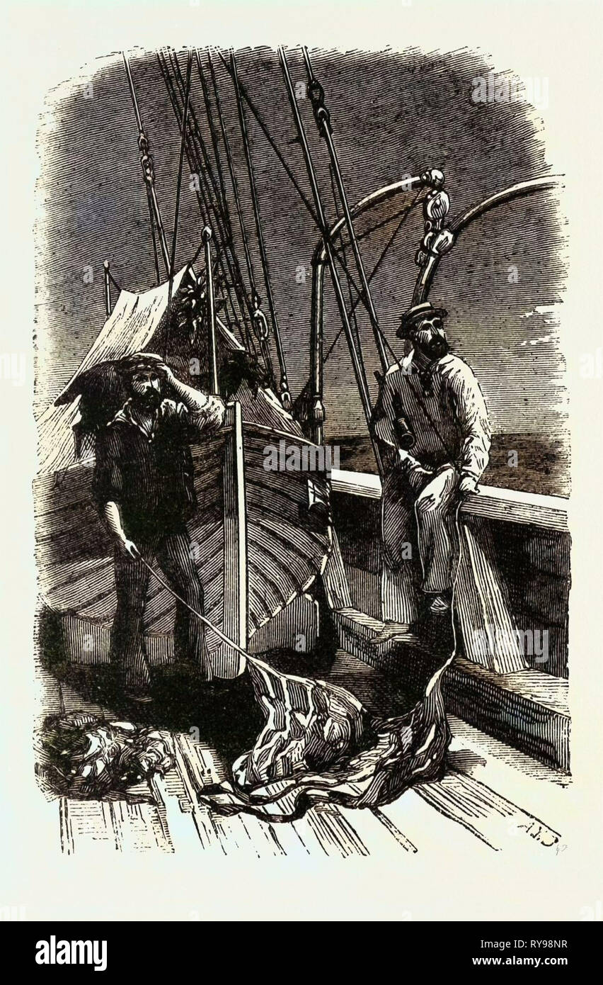 Conversation at Sea, Vessel, Sailor, Sailors, Maritime Stock Photo - Alamy