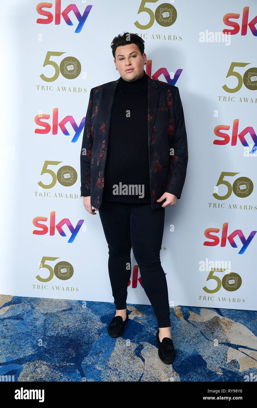 David Potts attending the TRIC Awards 2019 50th Birthday Celebration ...