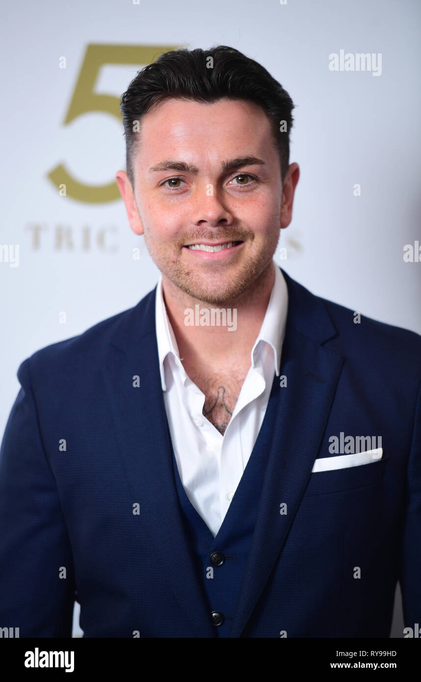 Ray Quinn attending the TRIC Awards 2019 50th Birthday Celebration held ...