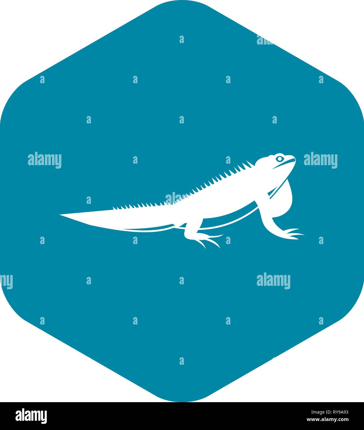Iguana icon, simple style Stock Vector Image & Art - Alamy