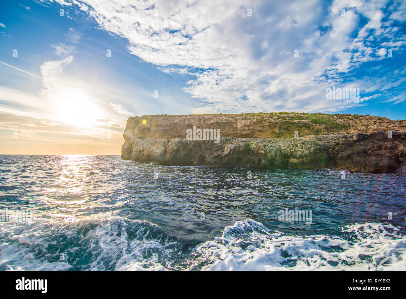 Beautiful landscape of Blue Lagoon of Malta Stock Photo - Alamy