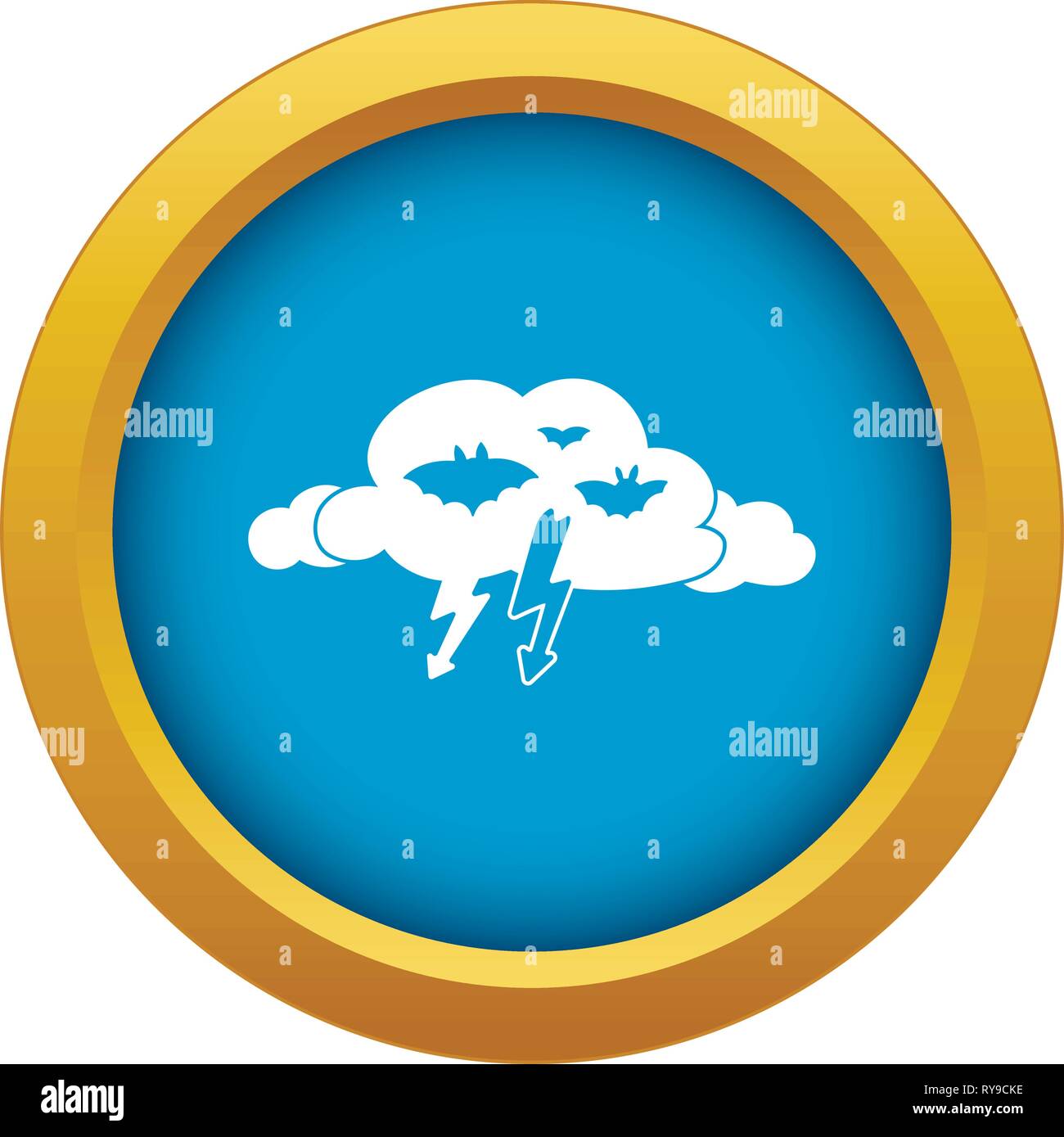 Dramatic clouds lightning storm Stock Vector Images - Alamy