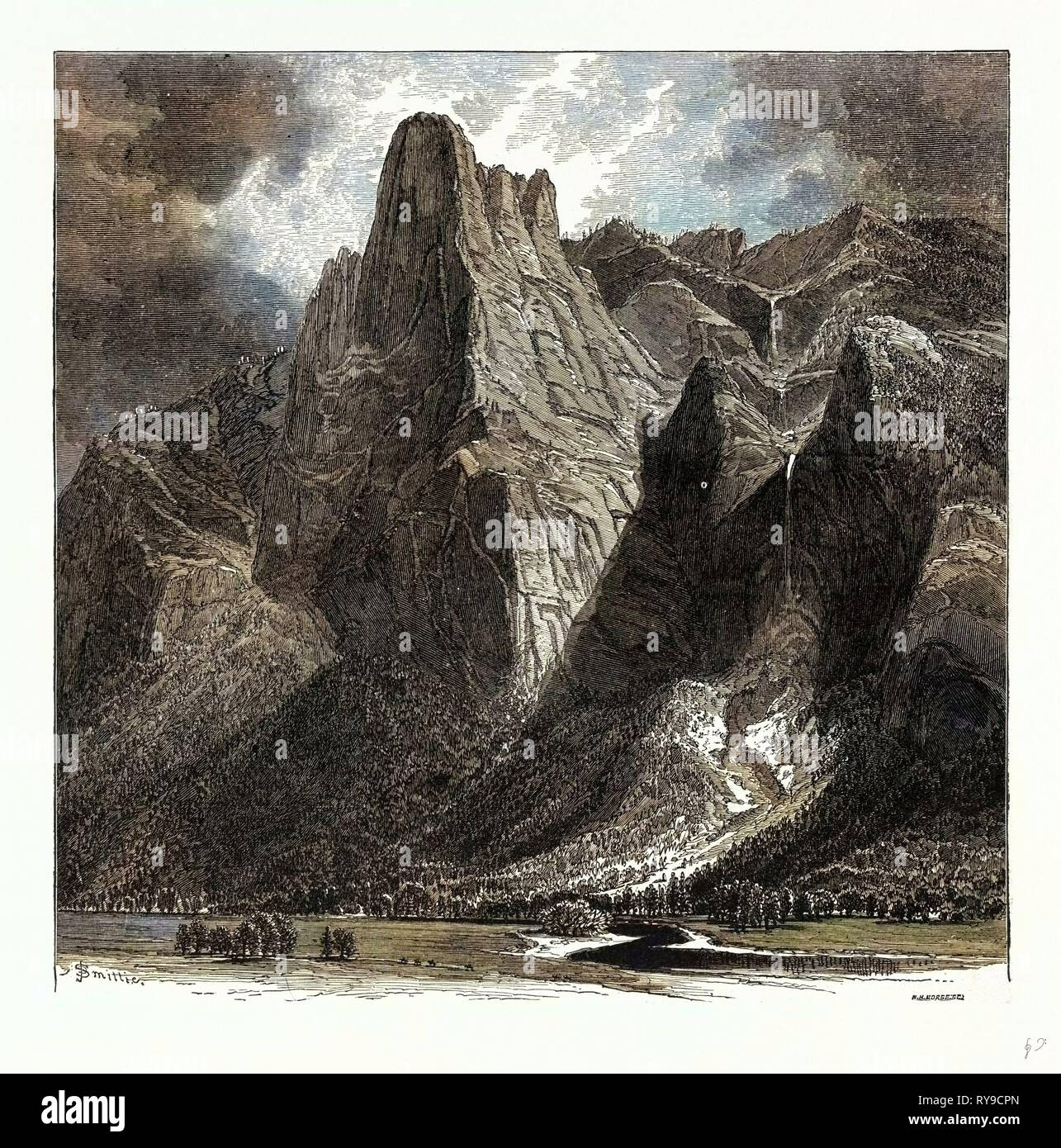 The Sentinel Rock United States of America Stock Photo - Alamy