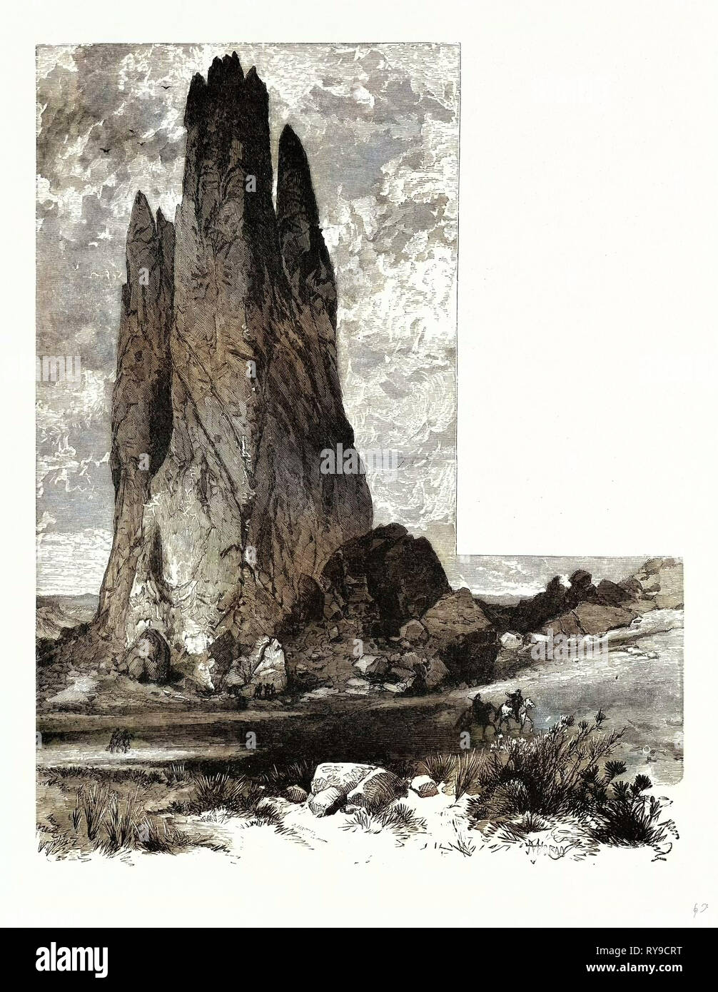 Tower Rock Garden of the Gods United States of America Stock Photo - Alamy