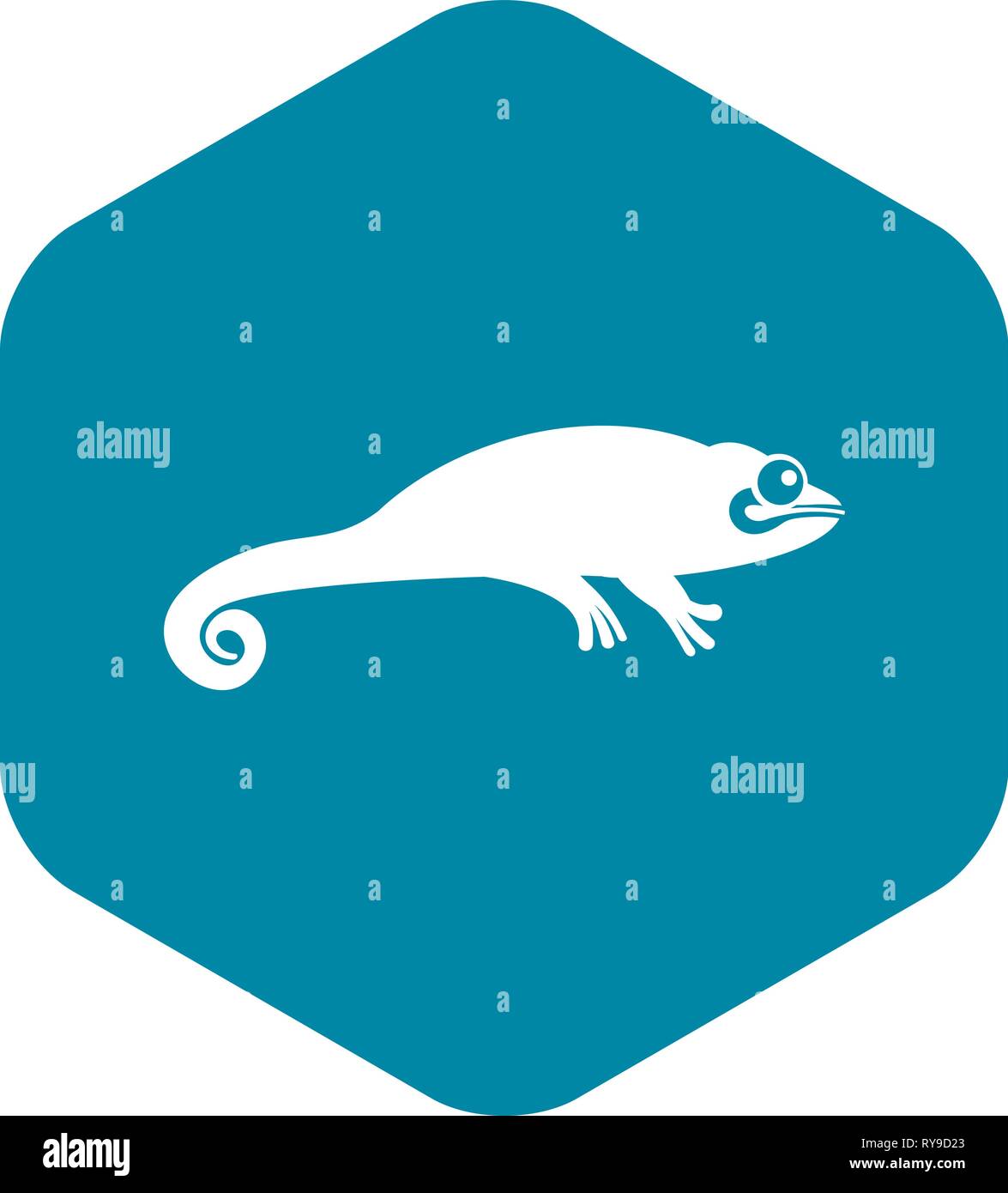 Chameleon icon, simple style Stock Vector Image & Art - Alamy