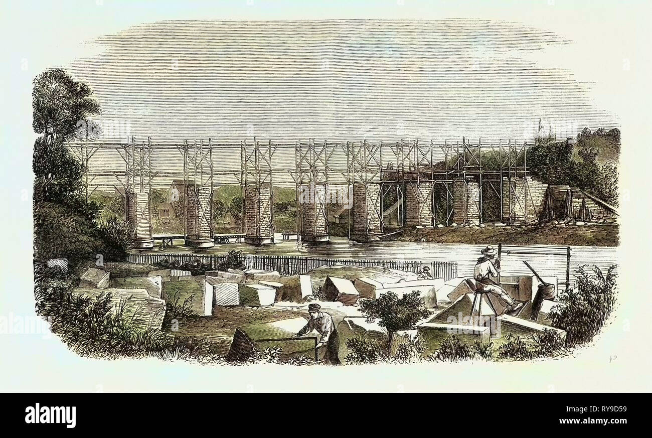 19th century railroad construction hi-res stock photography and images ...