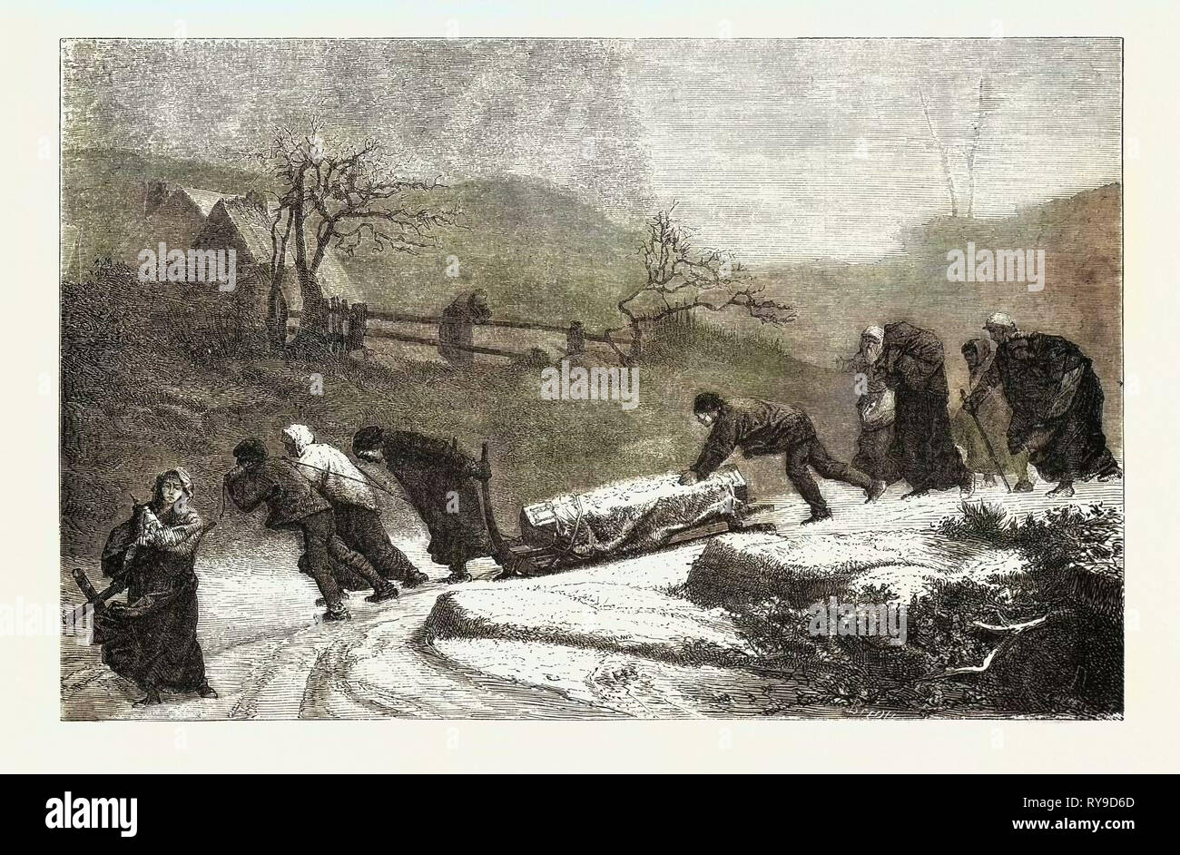Funeral 19th century painting hi-res stock photography and images - Alamy