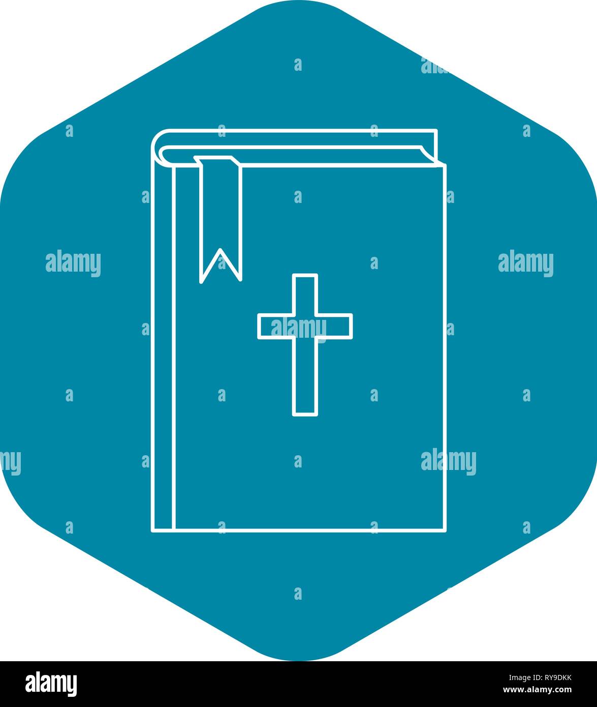 Bible icon, outline style Stock Vector Image & Art - Alamy