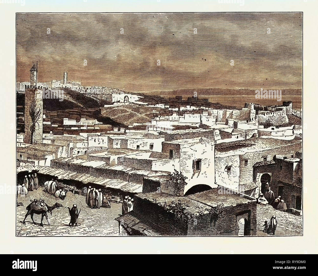 View of Tangiers, from the Landward Side Stock Photo - Alamy