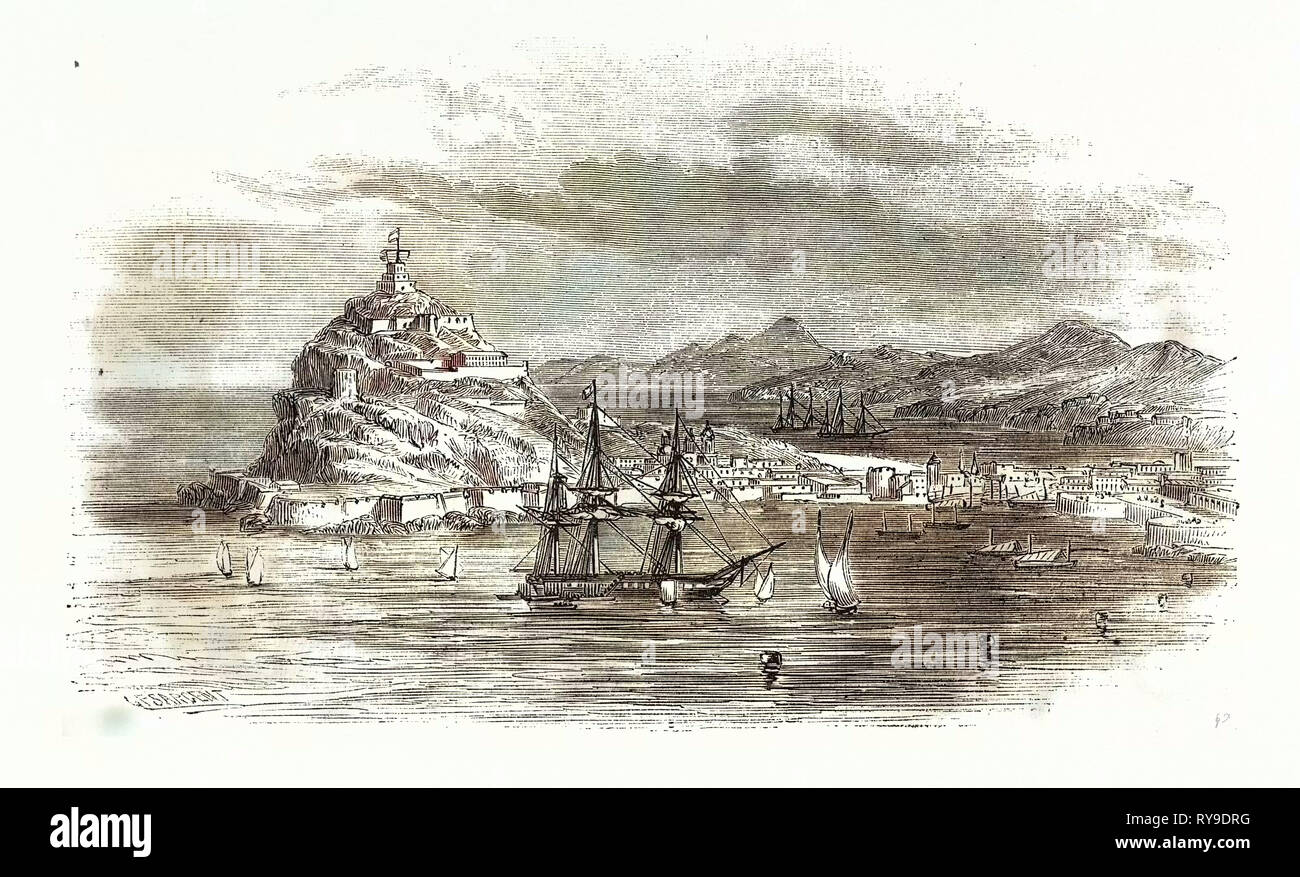 The Town and Harbour, of Ceuta, Morocco Stock Photo - Alamy