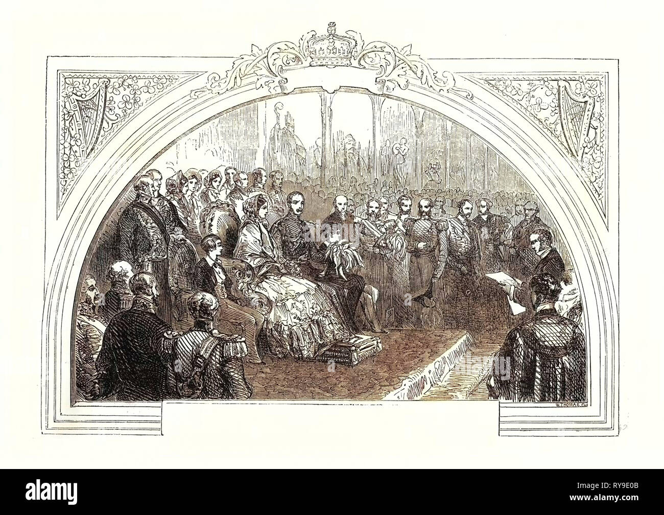 Visit to the Dublin Great Exhibition by Queen Victoria, August 30, 1853 ...