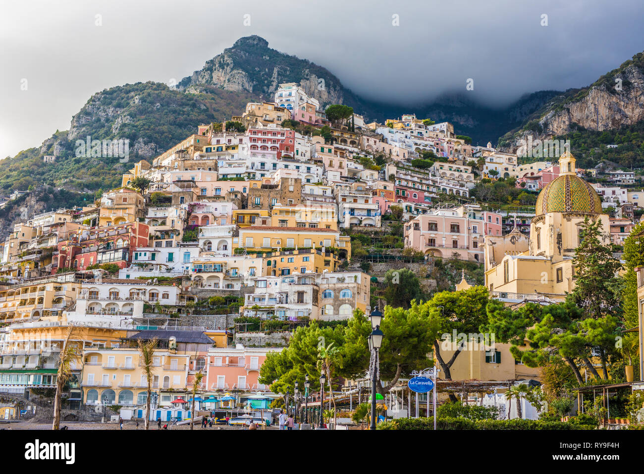 Beautiful panoramic view of Positano, Italy Stock Photo - Alamy