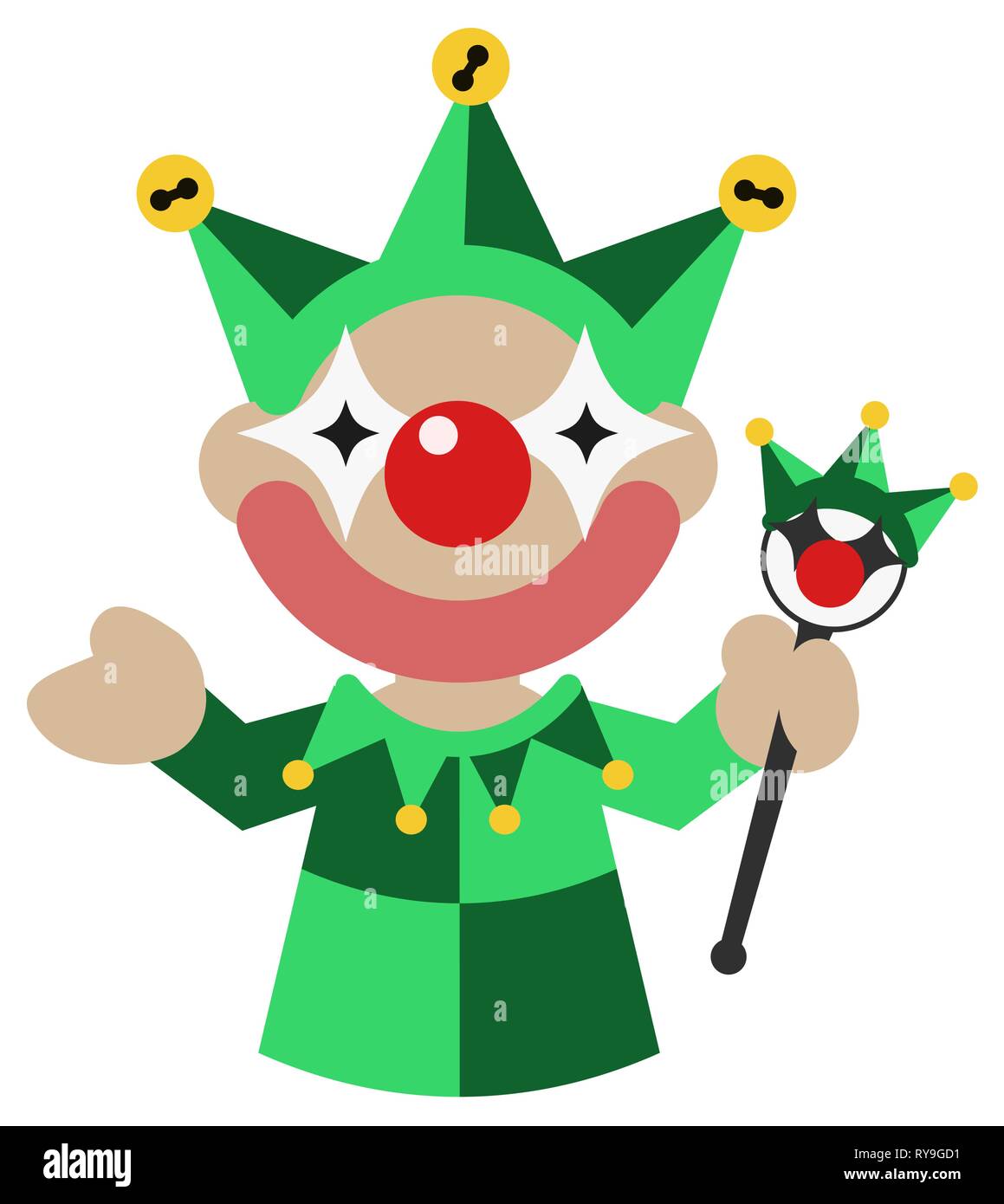 Puppet clown Stock Vector Images - Alamy