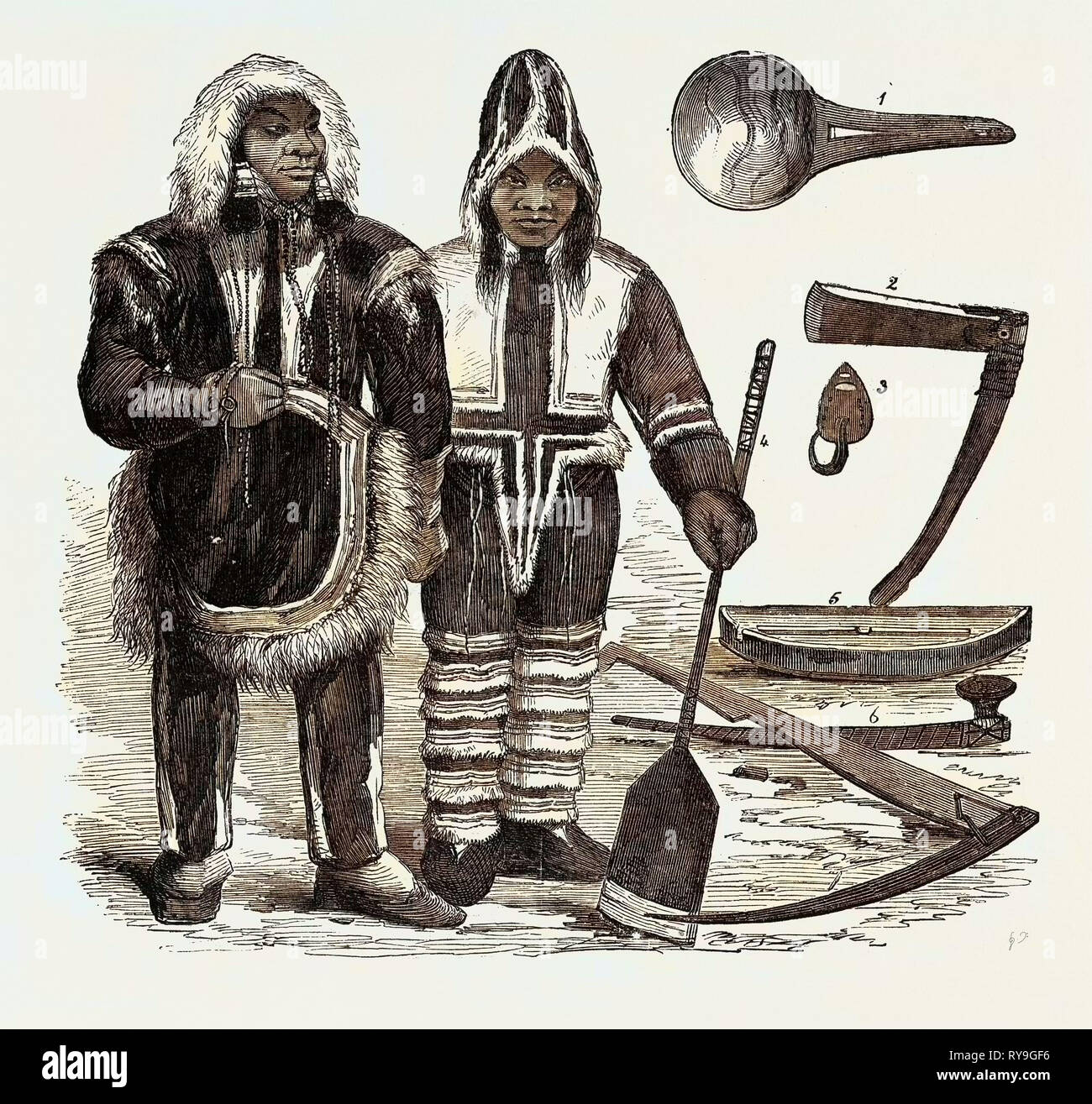 Costume of a New Tribe of Esquimaux, Discovered by Dr. Rae, on Victoria ...