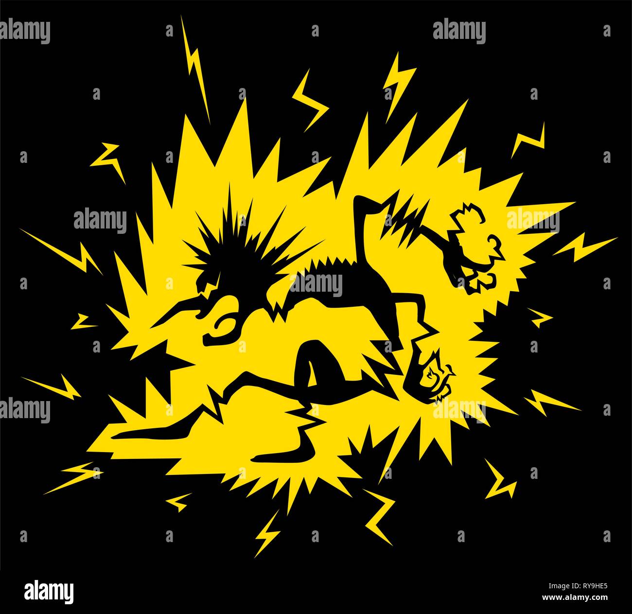 Shock vector vectors hi-res stock photography and images - Alamy