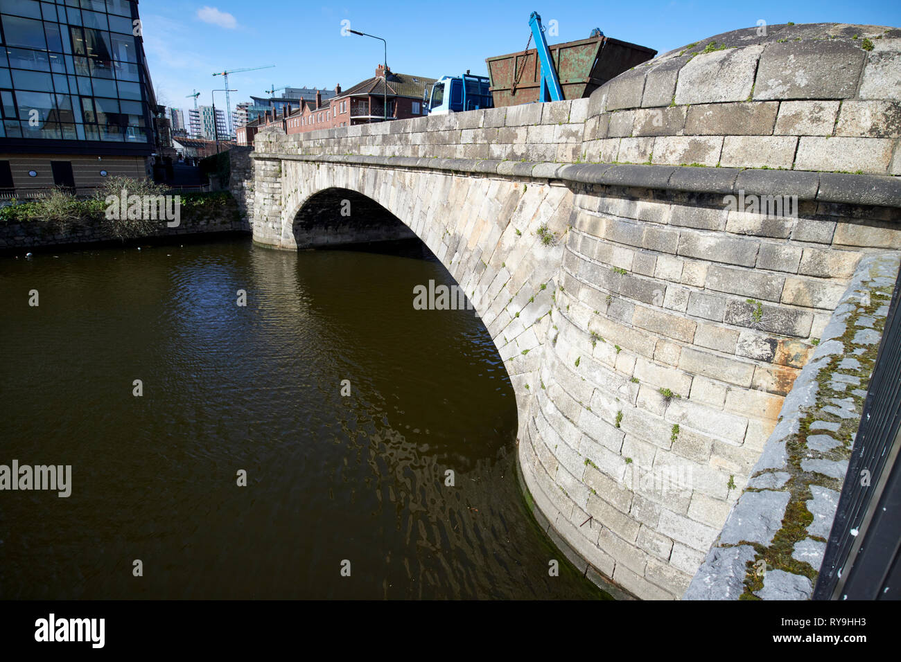 Dodder bridge over the river Dodder Dublin Republic of Ireland Europe ...