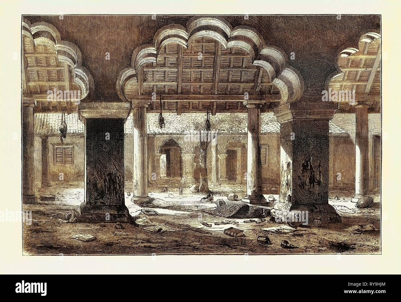 The Reported Capture of Nana Sahib, View of the Court at Cawnpore Where ...