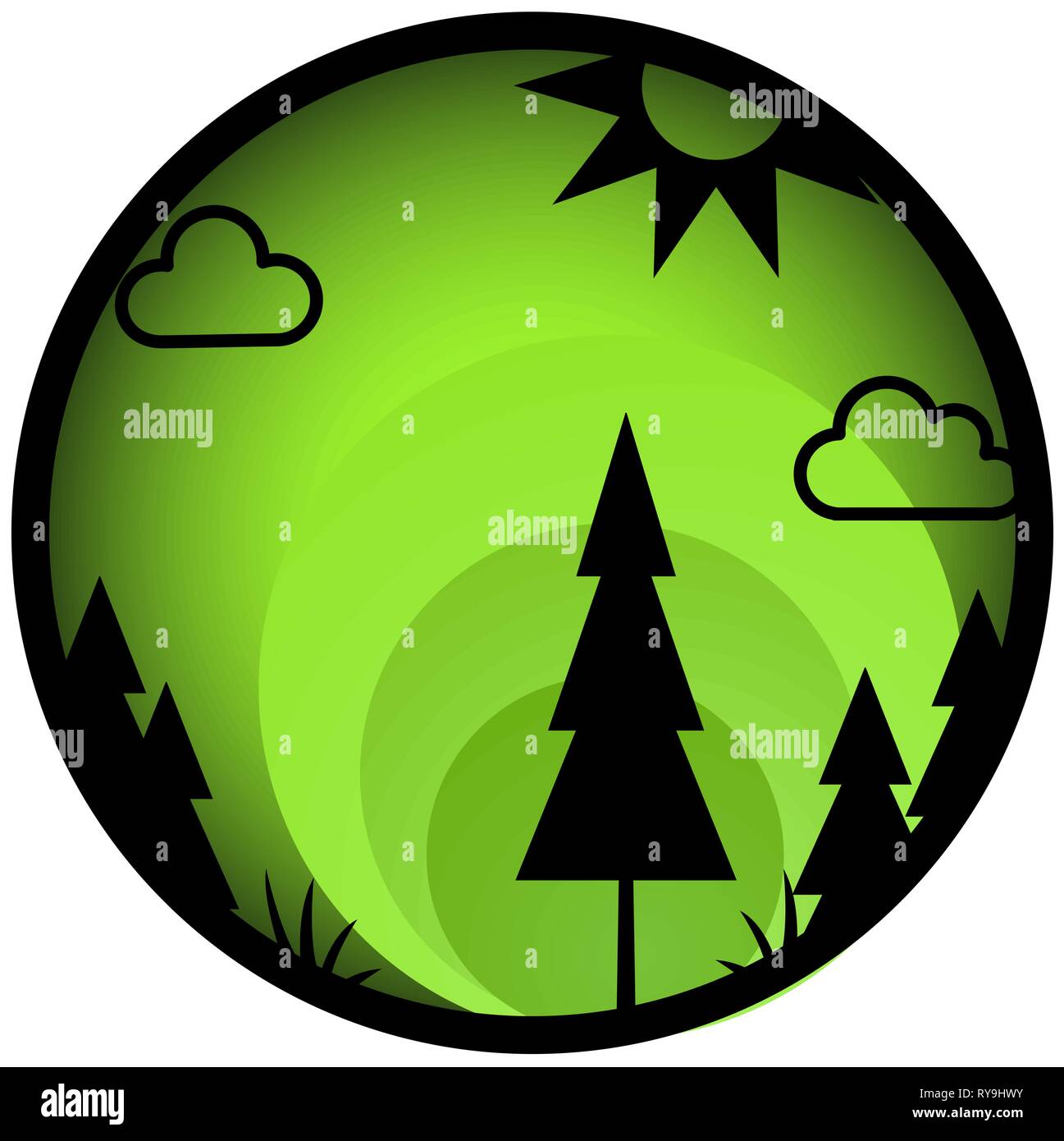 Theme park horizontal Stock Vector Images - Alamy