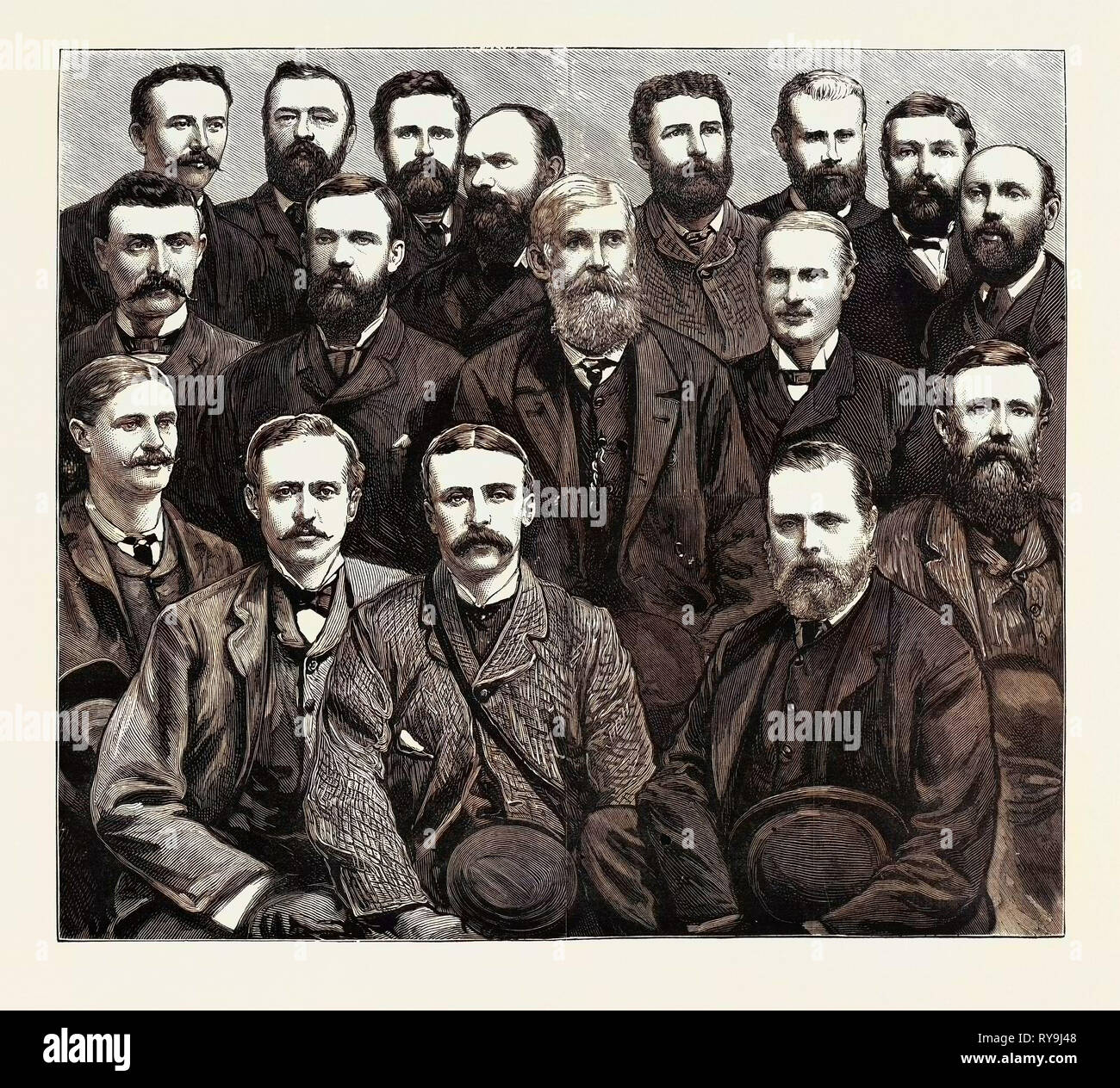 The Anglo-American Rifle Contest at Creedmoor, U.S.A., the British Team ...