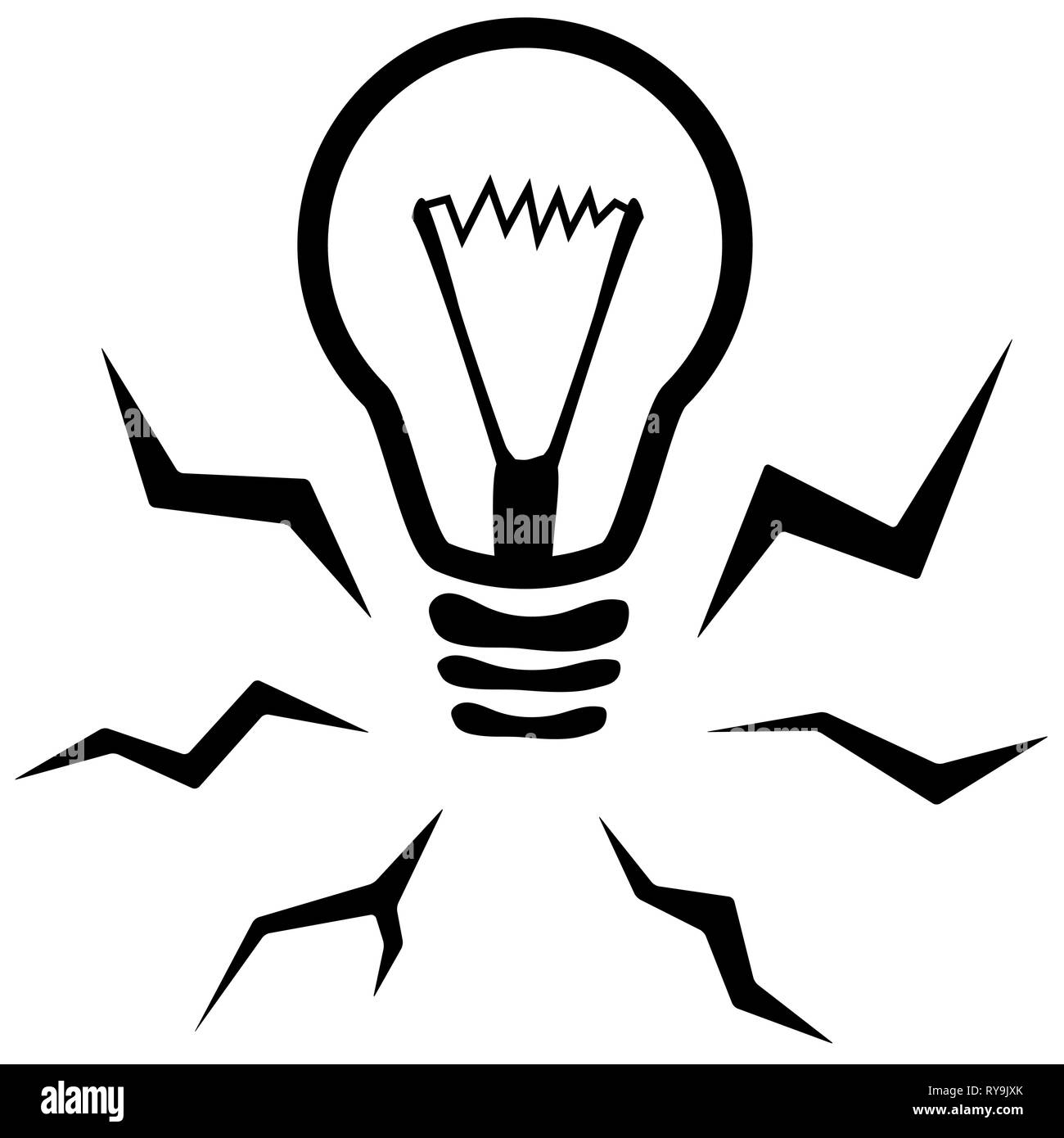 Power electricity cartoon spark hi-res stock photography and images - Alamy