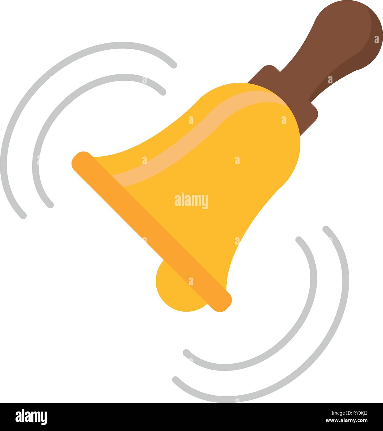 Bell ring isolated symbol Stock Vector Image & Art - Alamy