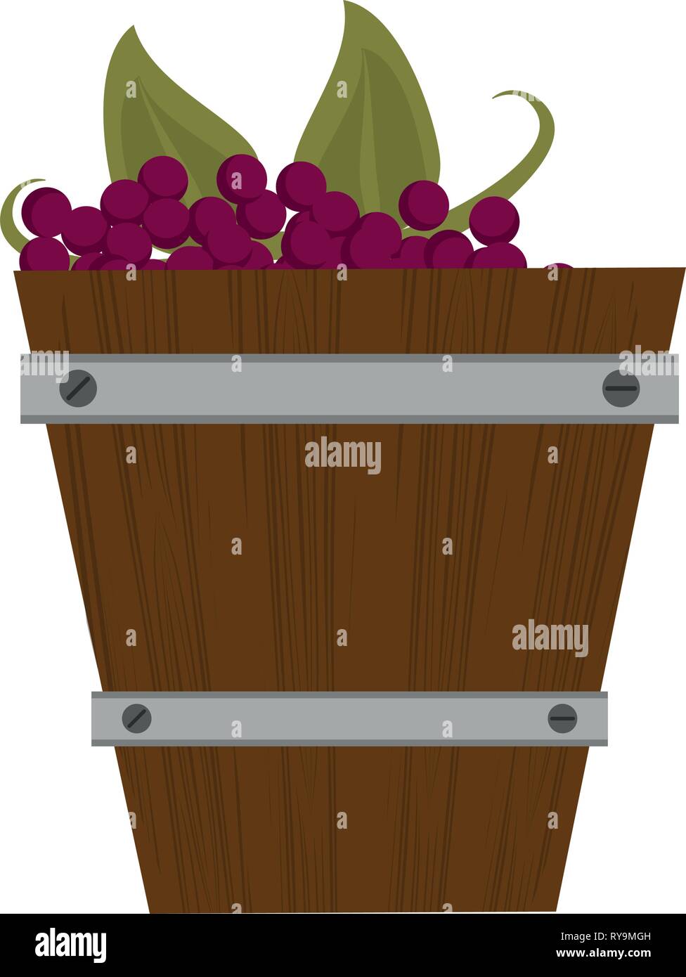 Grapes in wine glass Stock Vector Images - Alamy
