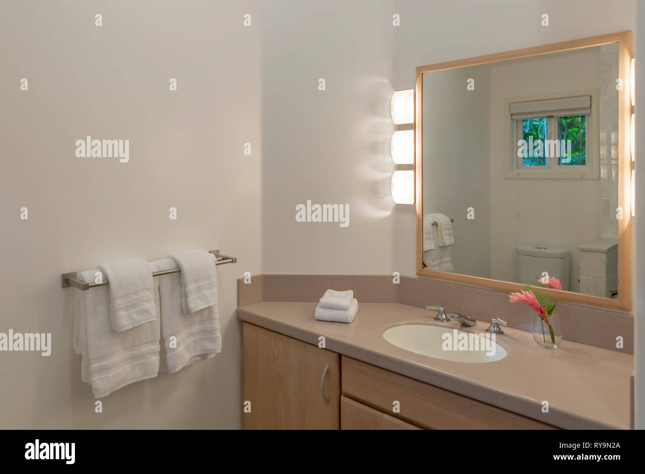 Updated Bathroom interior Stock Photo - Alamy